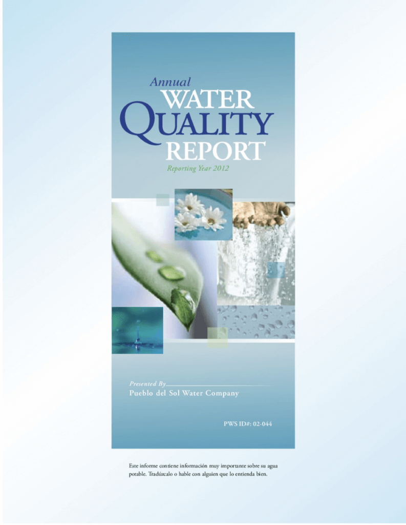 Water Quality Reports | Pueblo del Sol